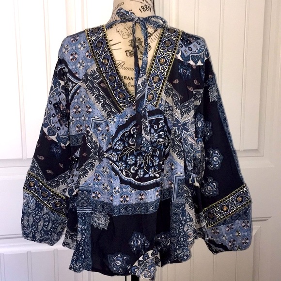 Jaase | Tops | Boho Chic Gypsie Top Designed By Australian Artist ...
